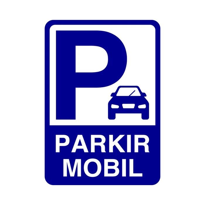 Rambu Plang Parkir Mobil 35x50cm - Plat Alumunium | Lazada Indonesia