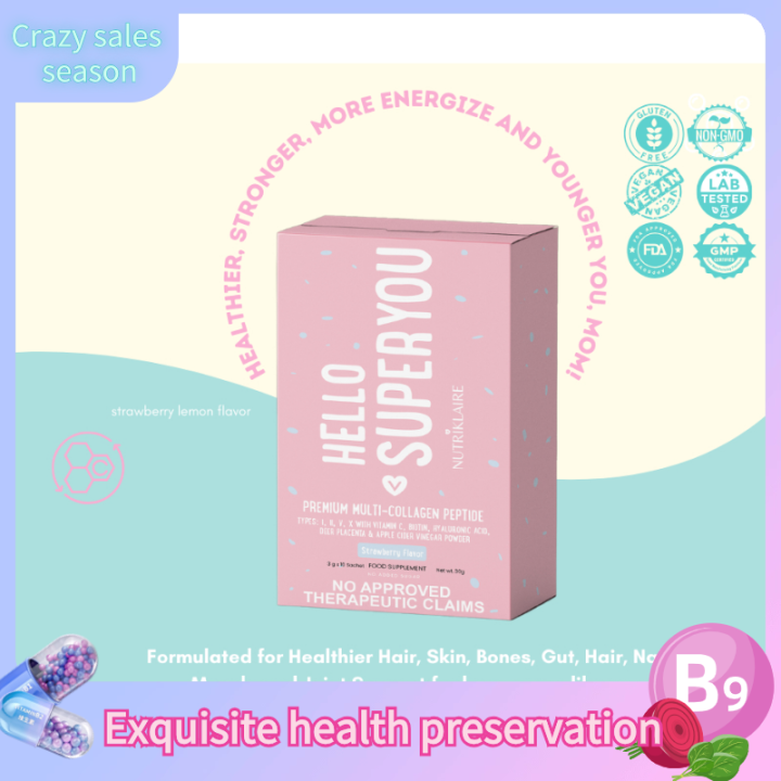 Hello Superyou Multi-Peptide Complete Collagen Types with Hyaluronic ...