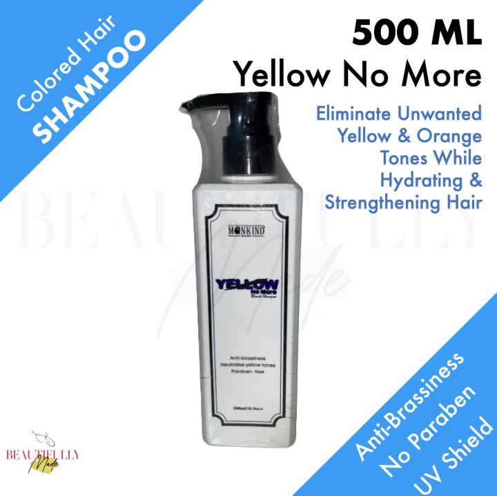 Mankind Yellow No More Blonde Shampoo 500ml - Eliminates Brassy Tones ...