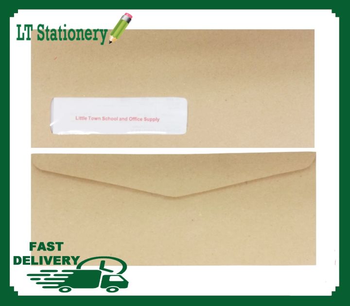Kraft Brown Letter Envelope Long /short with window | Lazada PH