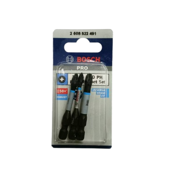 BOSCH ดอกไขควง 50 มม. PH1/PH2/PH3 (3 ดอก) รุ่น 2608522491 | Lazada.co.th