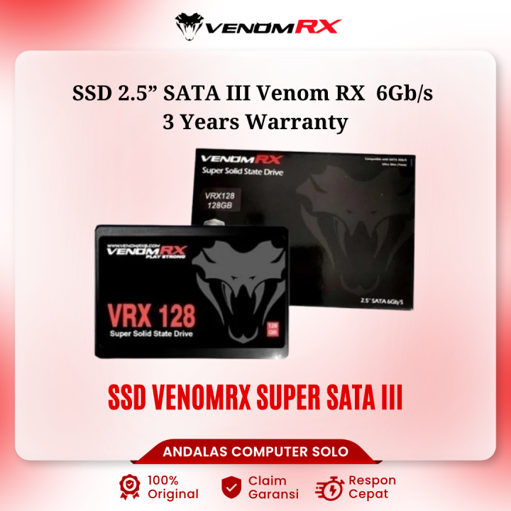 SSD VenomRx Super 2,5" Sata VRX 128Gb/256Gb/512Gb/1TB | Lazada Indonesia