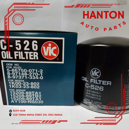 VIC Oil Filter C-526/C-518 for ELF 450,NPR 66P, 4HF1, 4HF1T ,4HE1,4HE1T ...