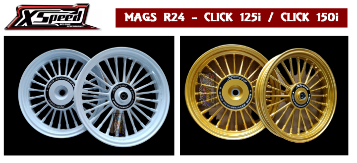 MAGS WHEELS - HONDA CLICK 125i / CLICK 150i - XSPEED R24 | Lazada PH