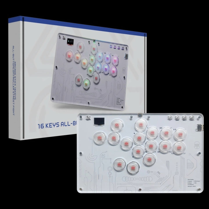 Hitbox 16 Keys PC PS3 PS4 PS5 Switch Android Steam Fight Stick Arcade ...