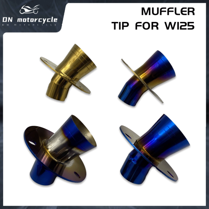 DN SHOP Titanium Muffler Tip for Apido Wave125 | Lazada PH