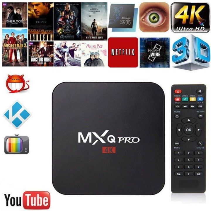 TV BOX MXQ Pro 2GB + 16GB Android TV Box MXQ Pro 4K 5G Ultra HD Smart ...