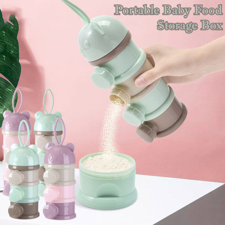 Portable Baby Food Storage Box Essential Cereal Infant Milk Powder Box ...