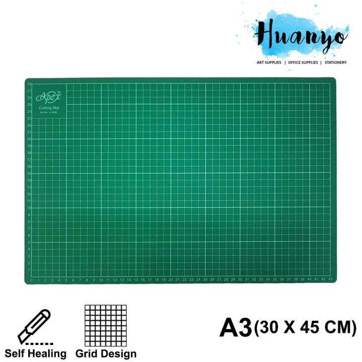 Apex Self Healing Grid Layout Cutting Mat A3 30 X 45CM (3MM Thickness ...