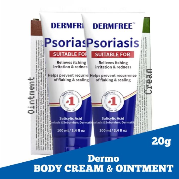 DERMFREE Psoriasis Cream Dermatitis Eczema Antibacterial Relieves ...