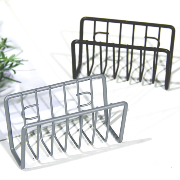 Metal Sink Sponge Holder Drain Storage Shelf No-Punch Kitchen Sink ...