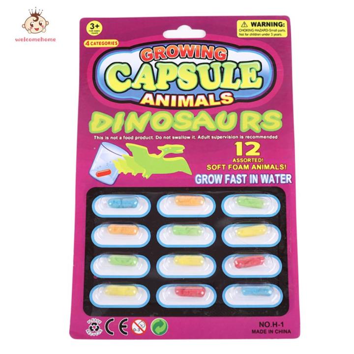 welcomehome 12 pcs Animal Magic Bubble Expansion Grow Capsule Toys for ...