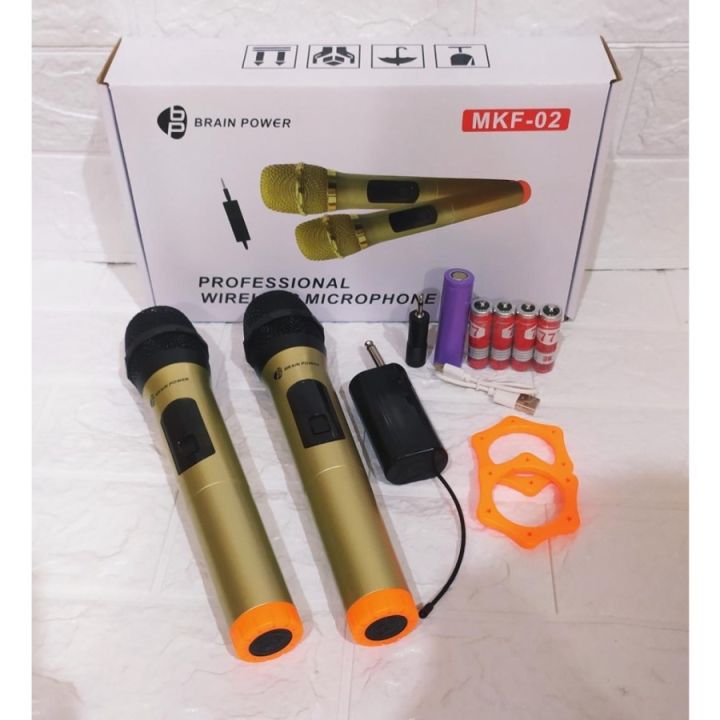 Profesional Wireless Microphone Brain Power MKF-01 / Mikrofon Wireless ...