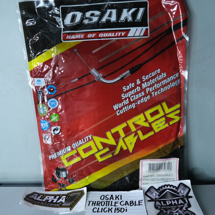 THROTTLE CABLE CLICK 150i OSAKI | Lazada PH