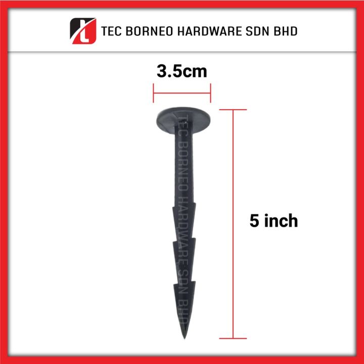 TEC 5 ''nail /pin mat Control MAT silvershine PEGS Anchor PIN Garden ...