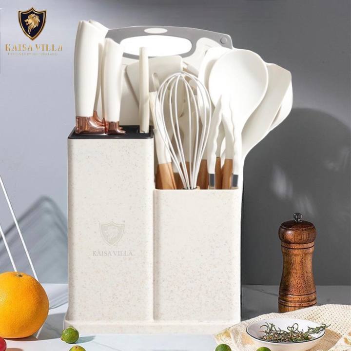 19PCS Cooking Utensils Set Non-Stick Pan Baking Tools Kitchenware ...