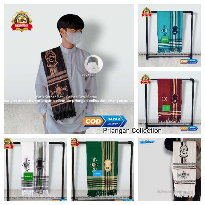 Sorban Motif Nahdlatul Ulama / Surban NU / Serban Terompah Panjang Logo ...