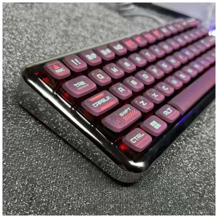 【Keycap Only】ASA Profile Cyberpunk Keycap Four Sided Transparent 121 ...
