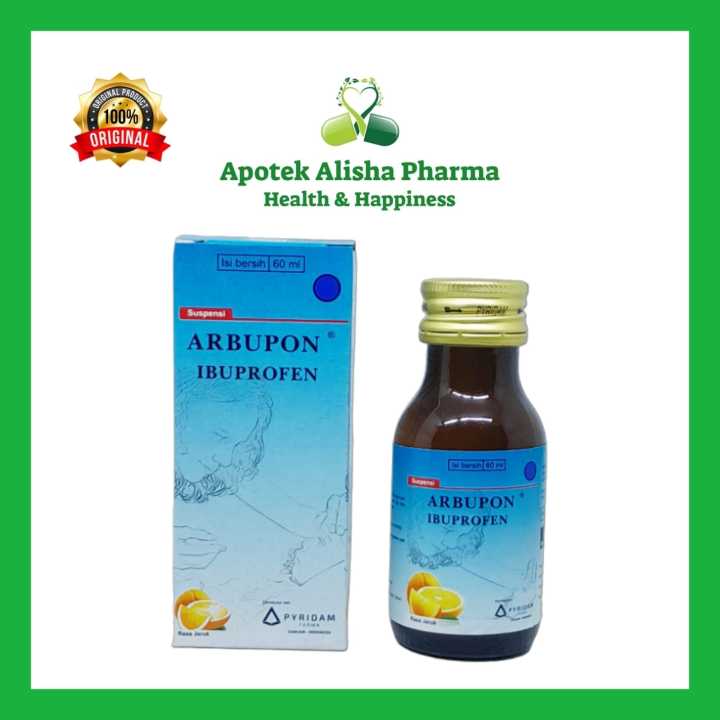 Arbupon Sirup 60ml - Arbufon Ibuprofen Sirup Obat Penurun Panas Demam ...