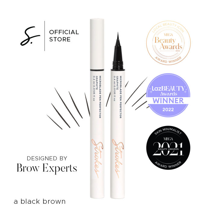 Strokes Microblade Pen Perfector in Graphite [Ultra-fine Brow Detailing ...
