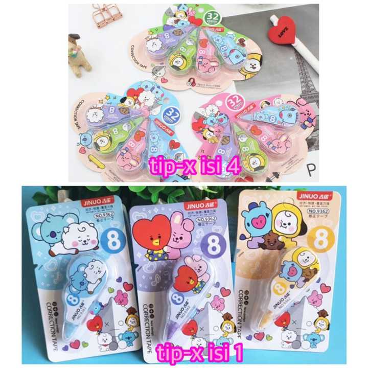 correction tape karakter/Tipex Roll murah / tip-ex kertas fancy /tipe-x ...