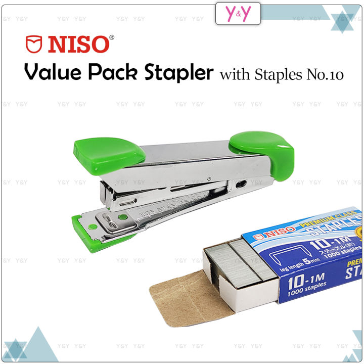 Niso Value Pack Stapler & Bullet Set No.10 / School Office Stapler ...