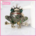 Frog Style Brooch Pin Shiny Rhinestone Enamel Fashion Dress Hat ...