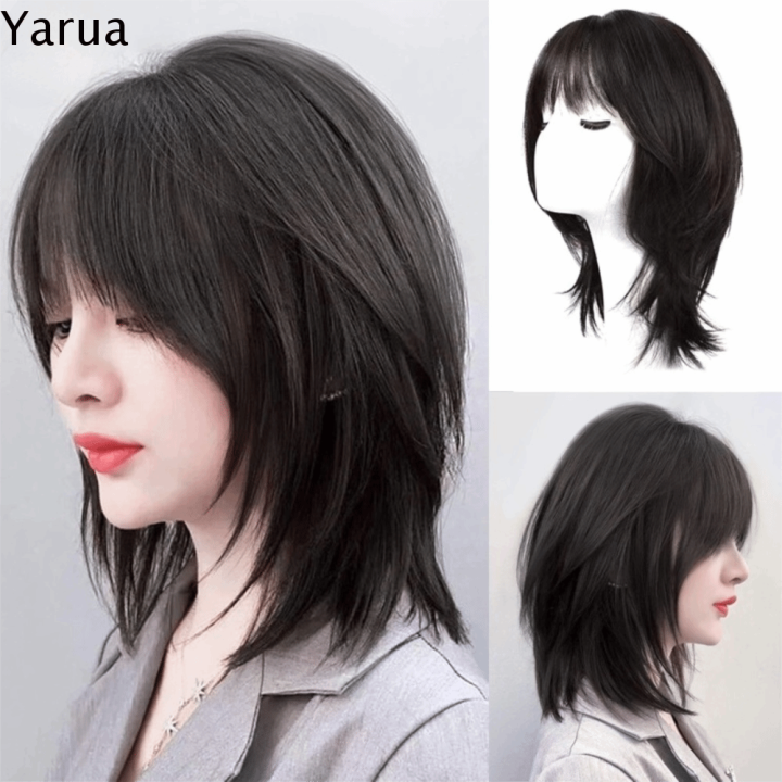 YARUA ธรรมชาติ ยาวปานกลาง ผมตรงถึงกระดูกไหปลาร้า ทันสมัย ภาษาเกาหลี หาง ...