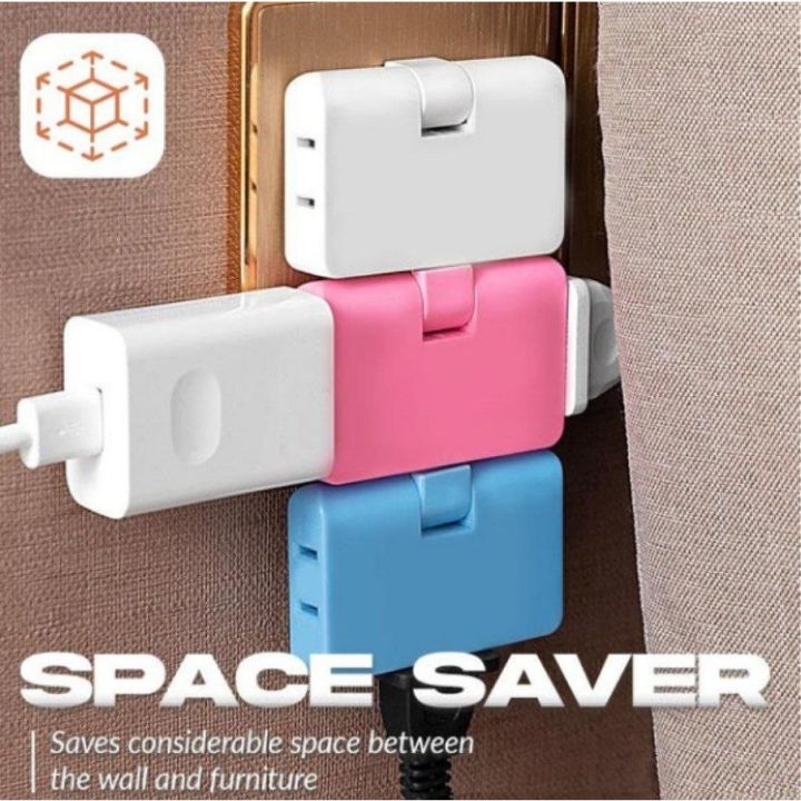 DEGREES ROTATABLE SOCKET CONVERTER / 3in1 Power Socket Plug in Stop ...