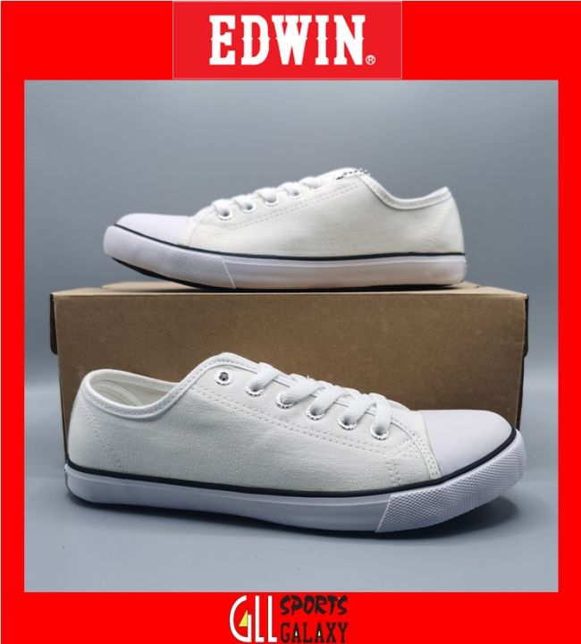[EDWIN] [CLEARANCE]EDWIN 235 (yellowish) WHITE SCHOOL SHOES READY ...