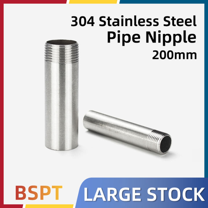 304 stainless steel extended outer wire pipe round pipe external Male ...