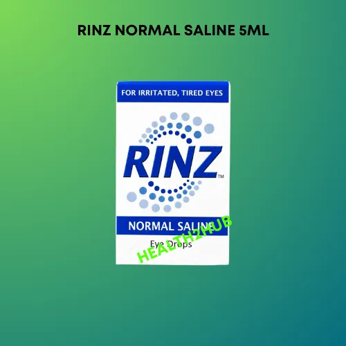 RINZ NORMAL SALINE EYE DROPS (FOR IRRITATED AND TIRED EYES) 5ML STERILE ...