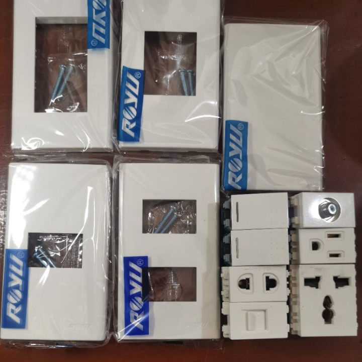royu 1way&3way switch,plate, blank plate,universal outlet,telephone&TV ...
