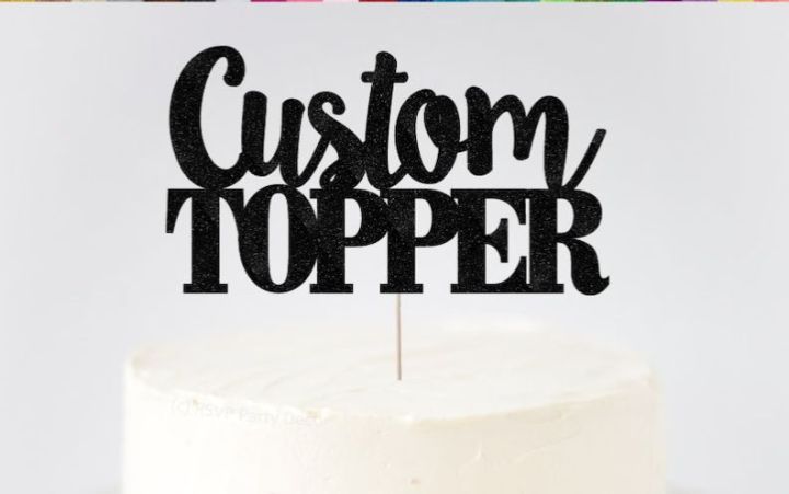 PERSONALIZED CAKE TOPPER METALLIC / GLITTERED CARDSTOCK | Lazada PH