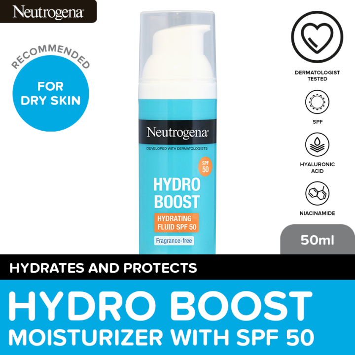 Neutrogena Hydro Boost Hydrating Fluid SPF 50 50ml - Moisturizing Fluid ...