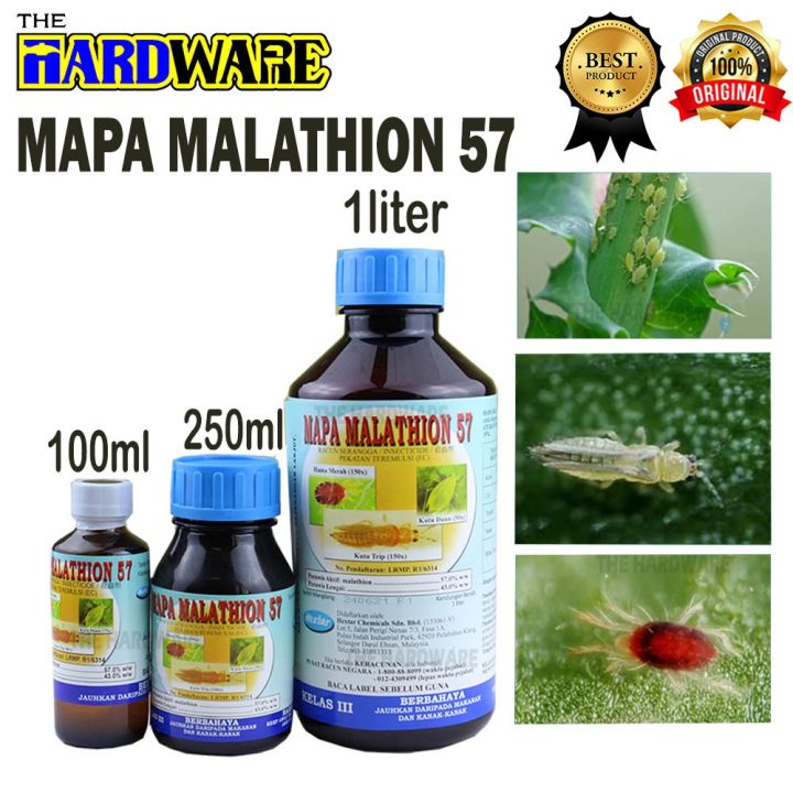 ♟Ready Stock(100ml250ml1Liter)Mapa Malathion 57 Insect ControlRacun ...