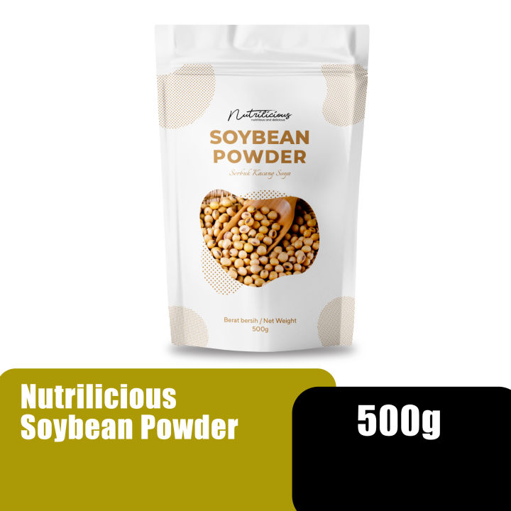 NUTRILICIOUS Soy Milk Powder Serbuk Susu Soya 500g (Beneficial for ...