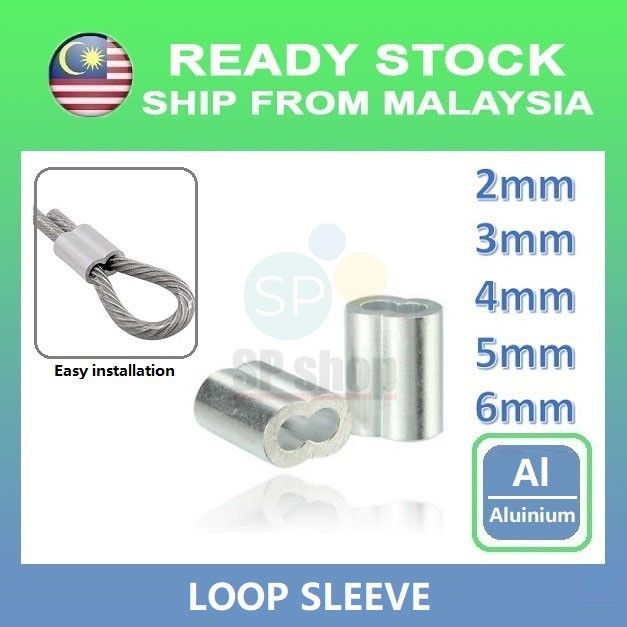 [Screw] Aluminium Crimping Loop Sleeve for Wire Rope and Cable Wire ...