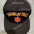 Side Nylon Full Cotton Barangay Tanod caps hat cotton w/ Computerized ...