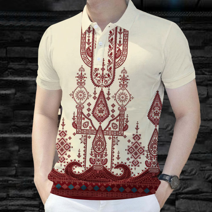 Polo Barong For Men 2025 Barong Tagalog Asean Attire Formal Attire Men ...