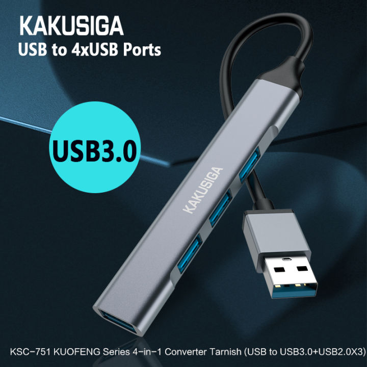KAKUSIGA USB hub USB port splitter USB adapter otg multiport with ...