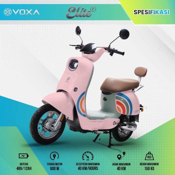 VOXA Sepeda Listrik Elite Fantasy Terbaru motor 600 watt Murah Dewasa ...