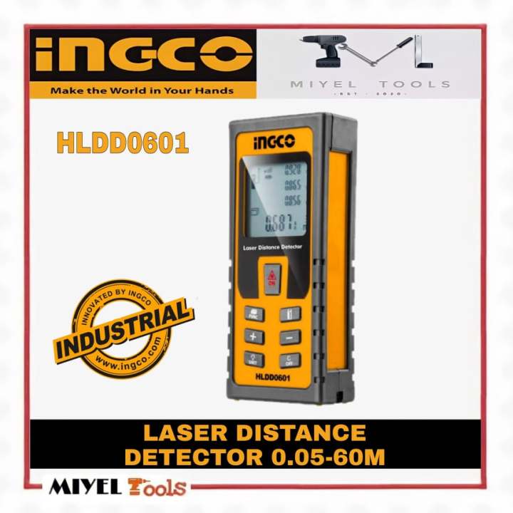INGCO Laser Meter Distance Detector 0.05-60m (HLDD0601) | Lazada PH
