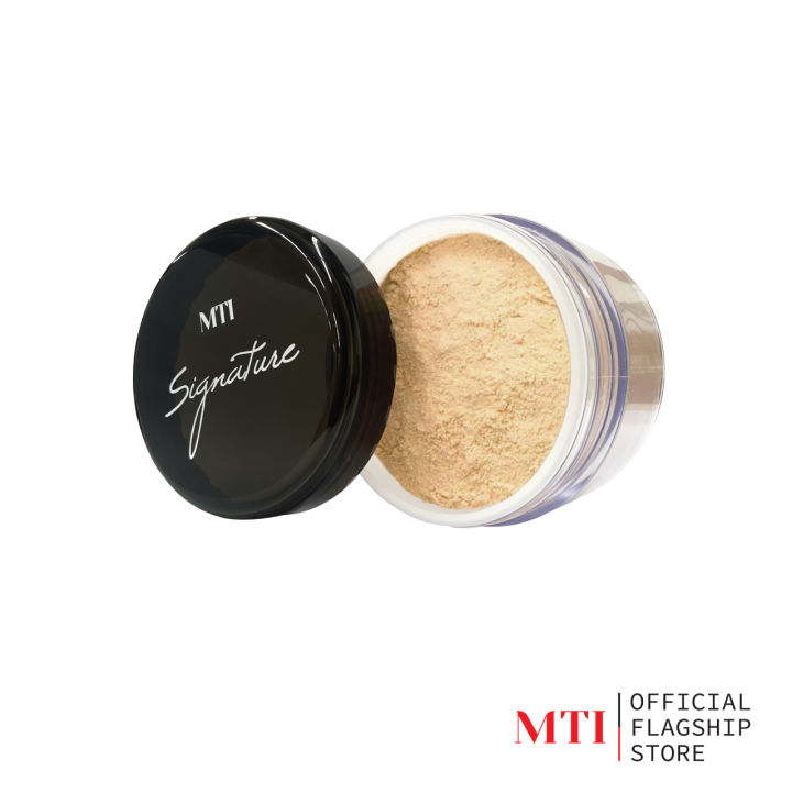 MTI Signature LOOSE POWDER แป้งฝุ่น เนื้อละเอียด บางเบา 40g. | Lazada.co.th