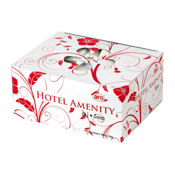 aro Hotel Amenity Soap 10 g x 100 pcs.เอโร่ สบู่ก้อนหอม ขนาด 10 กรัม แพ ...
