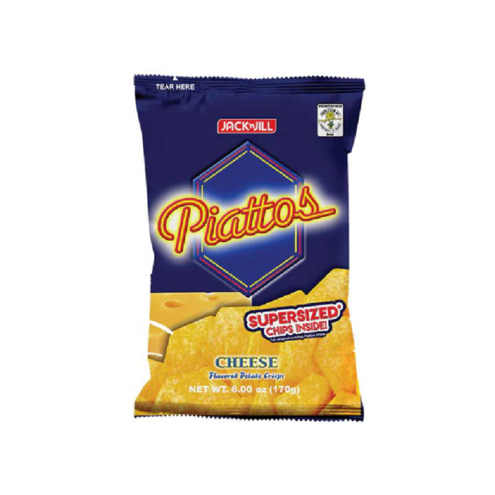Jack 'N Jill Piattos Cheese Supersized Potato Crisps (170g) | Lazada PH