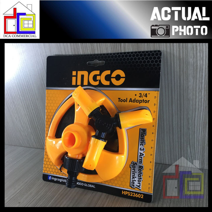 INGCO Plastic 3-Arm Rotary Sprinkler HPS23602 | Lazada PH