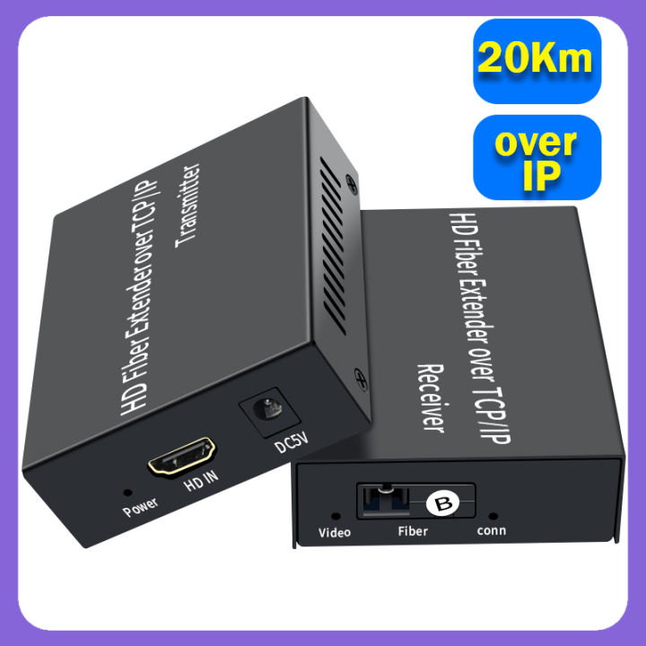 3Km HDMI Fiber Extender over SC Fiber Optical Cable 1080P 20Km HDMI ...