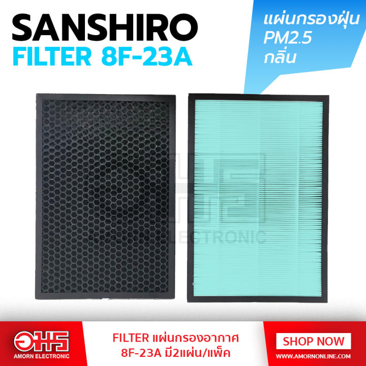 FILTER 8F-23A แผ่นกรองอากาศ แผ่นกรอง HEPA กรองฝุ่น PM 25 อมรออนไลน์ ...