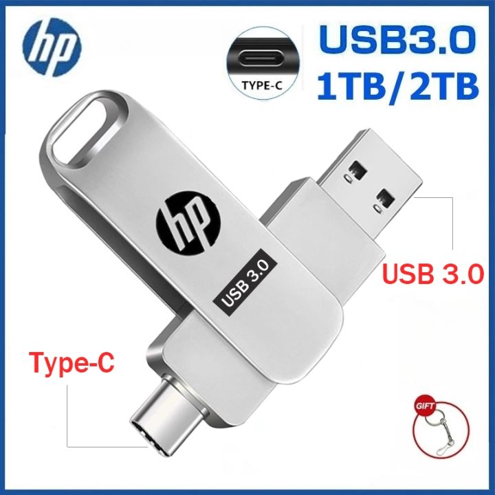 2TB 2in1 USB3.0 flash drive type c 1TB high-speed OTG USB flash drive ...